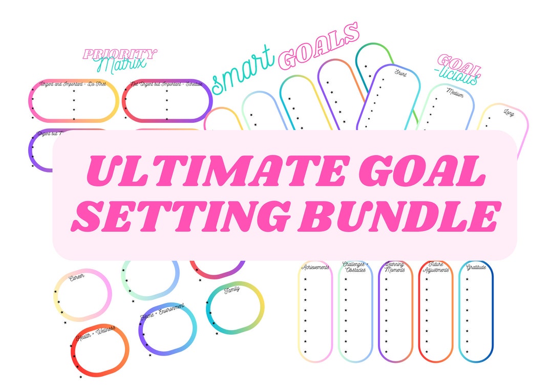 Ultimate Goal Setting Bundle: Master Your Destiny With SMART Goals ...