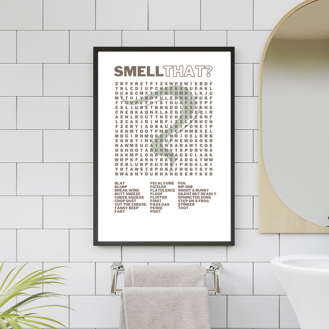 Smell That Fart Word Search - Etsy