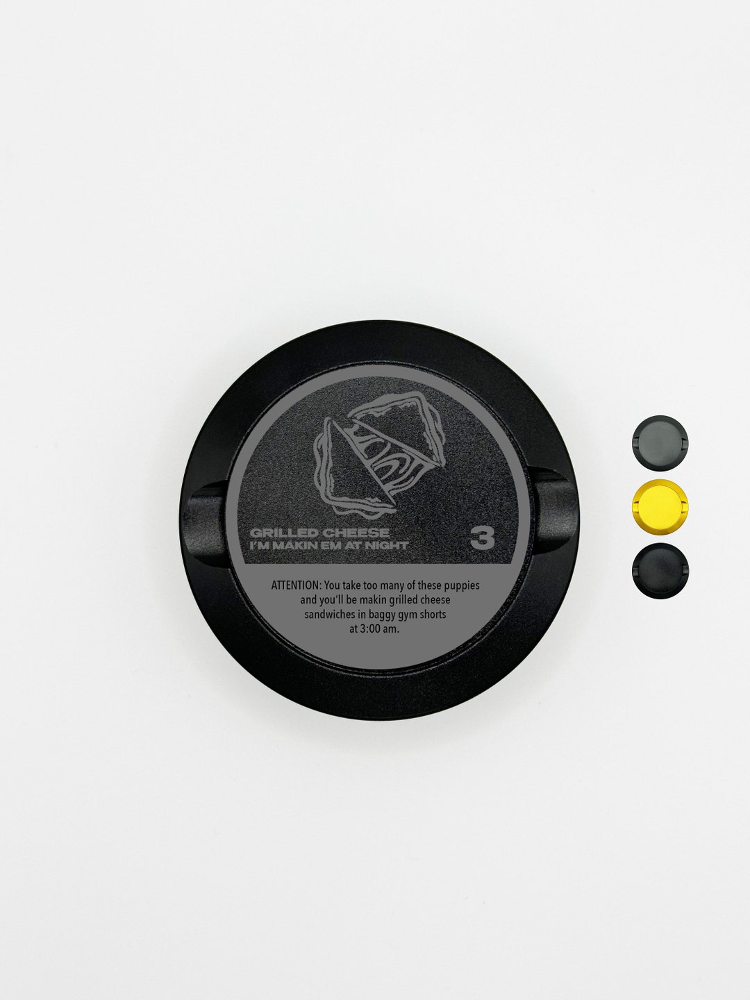Edition 006: Grilled Cheese Metal Snus Can, Custom Snus Container ...