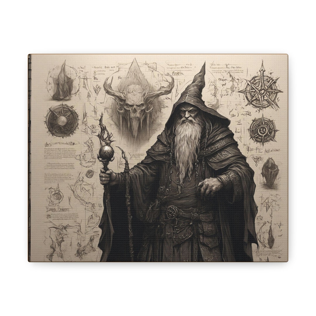 Wizard Canvas Gallery Wraps - Etsy