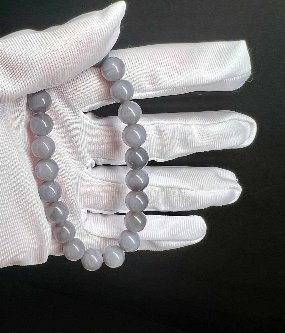 8mm Certified Natural Old Mine Hetian Jade Nephrite Bracelet/smoky ...