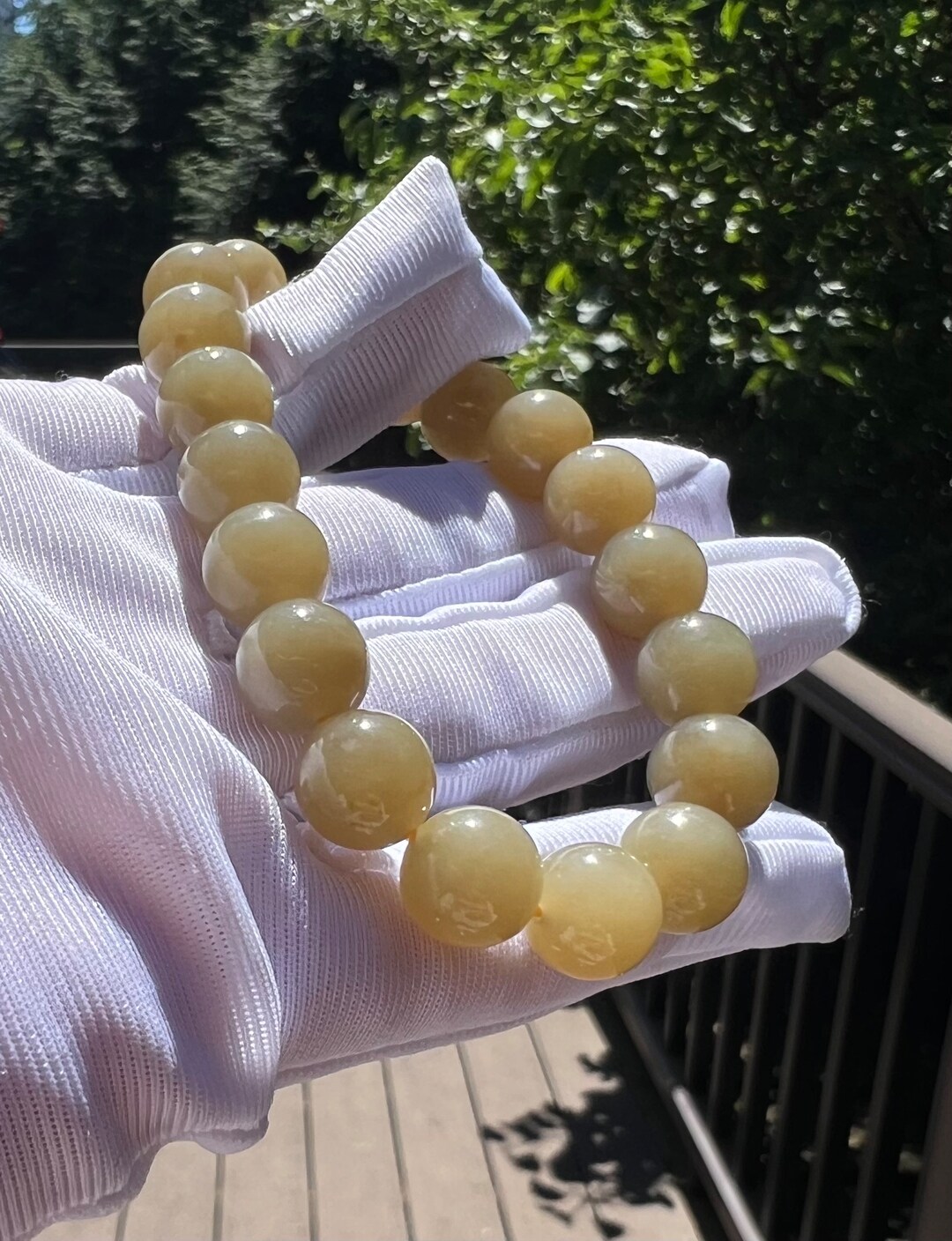 10mm Certified Natural Hetian Jade/ Nephrite/ Qiemo Brown Nephrite ...