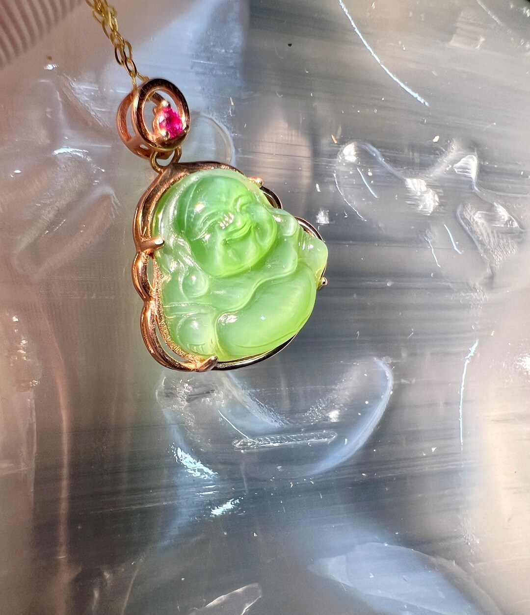 Certified Natural Siberian Apple Green Chatoyant Nephrite/hetian Jade ...