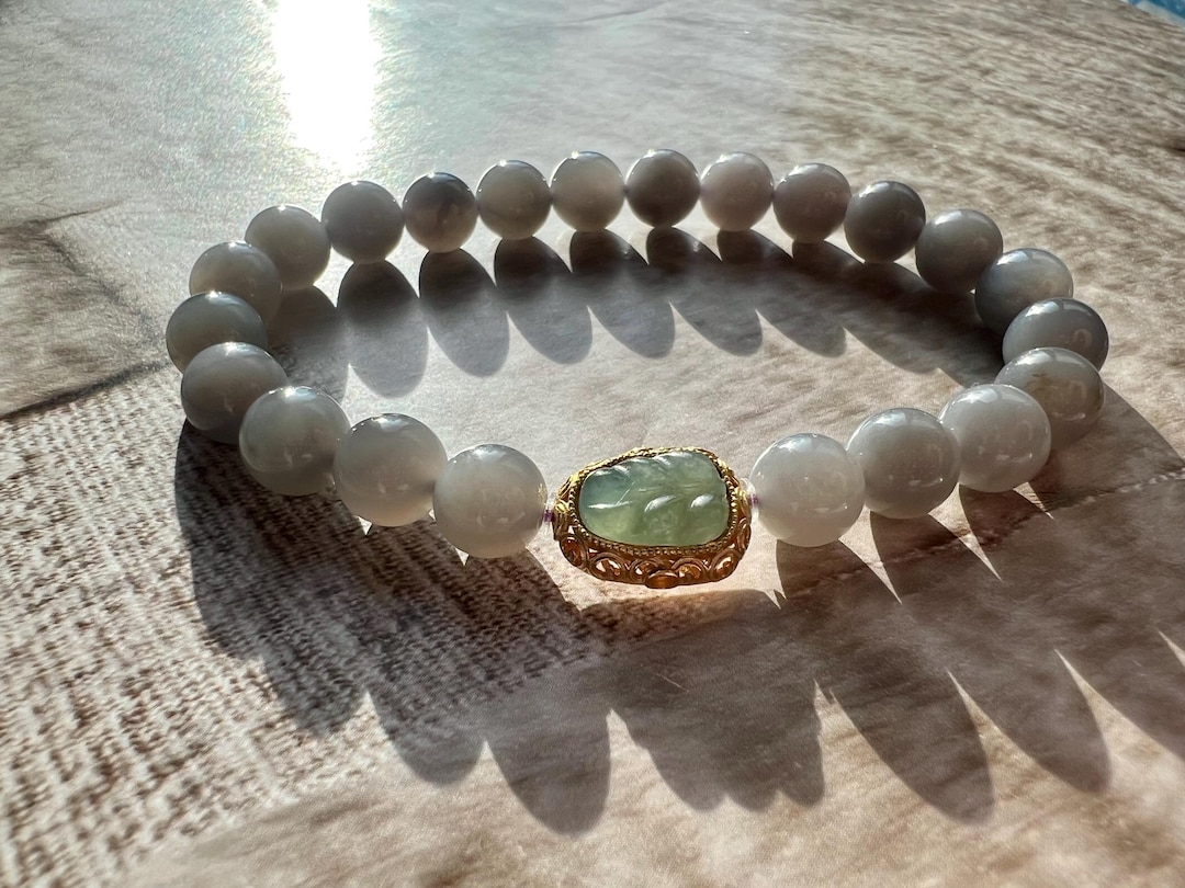 Certified Natural Jade /qinghai Purple Nephrite Bracelet/ Taro Purple ...