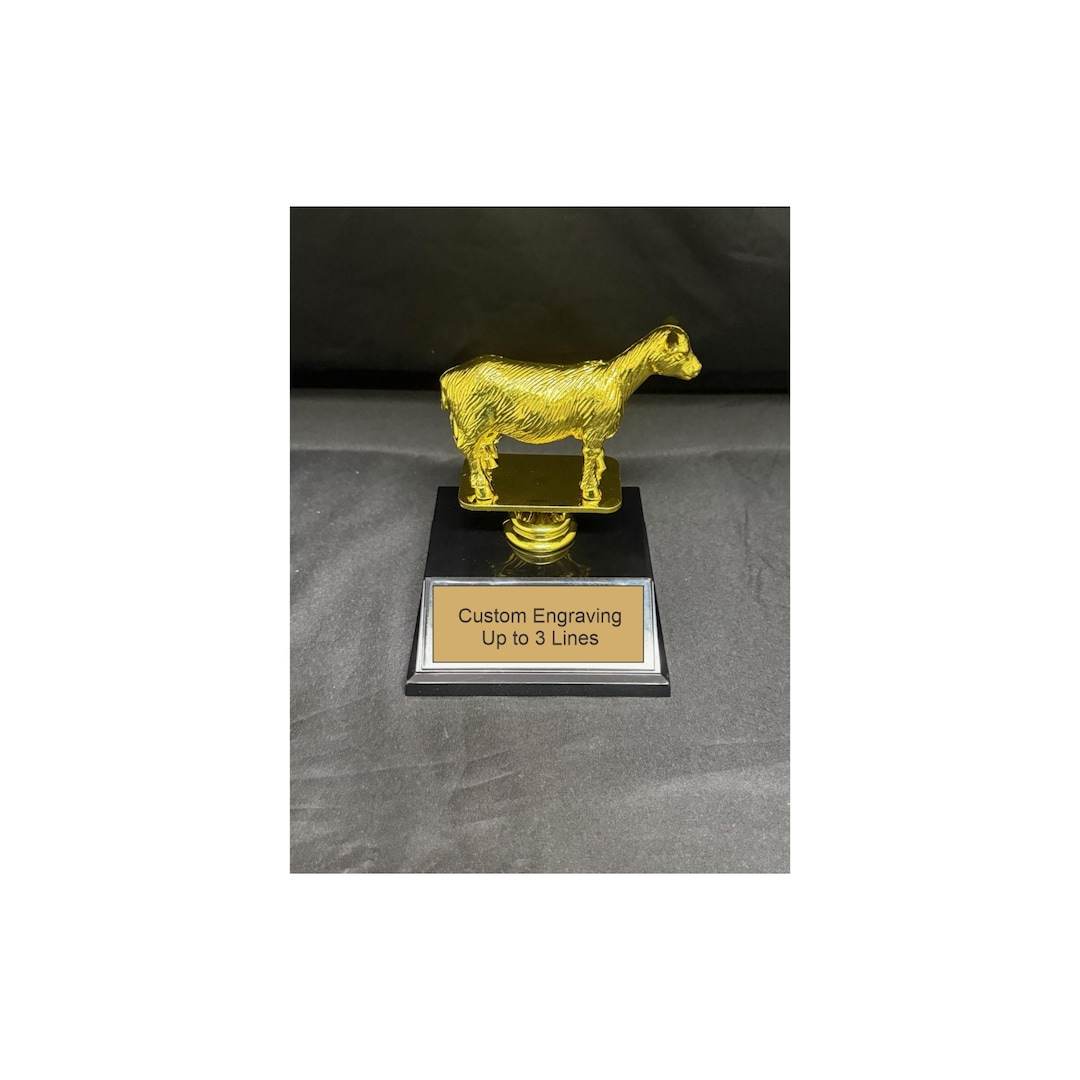 GOAT Trophy Greatest of All Time - Etsy