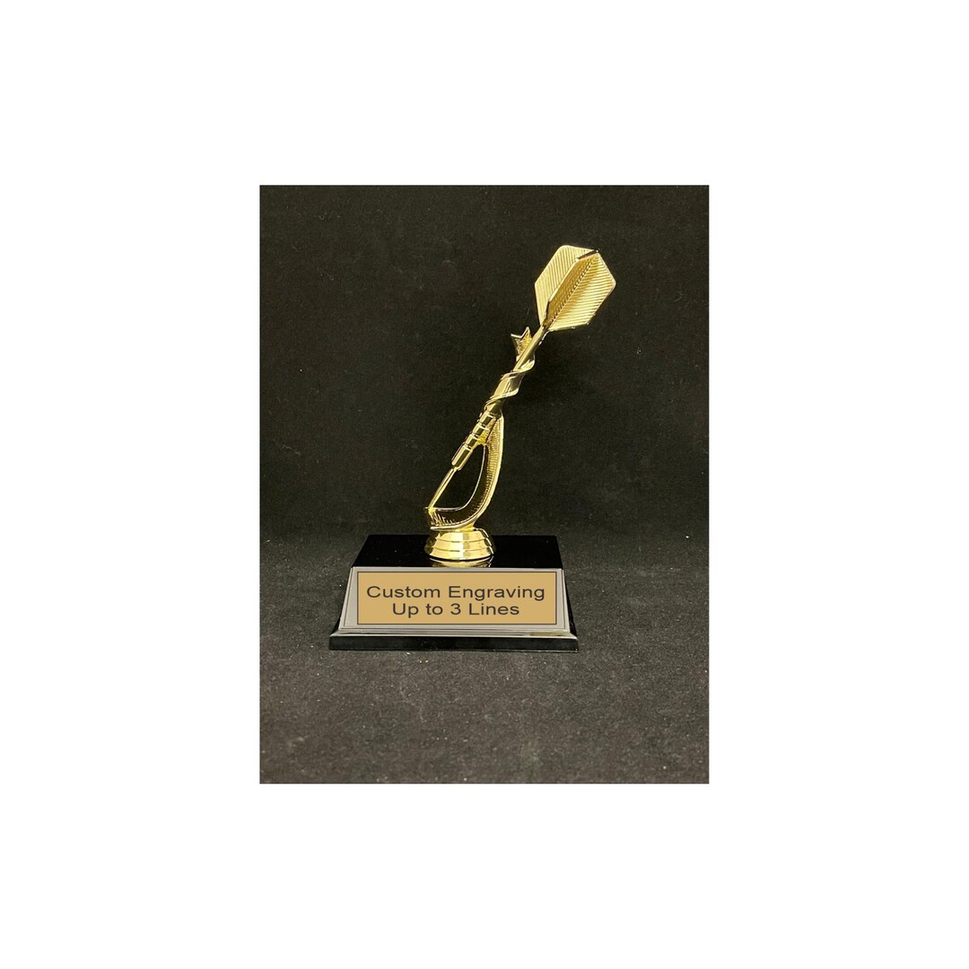 Dart Trophy, Dart Award, Gifts, Personalized Trophy, Game Trophy ...