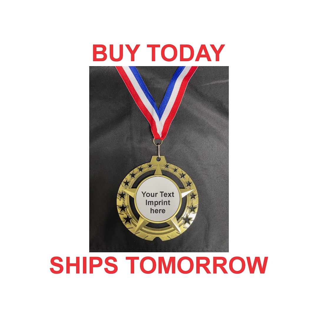 Custom Star Medal Personalized Medal Create Your Own Medal You Deserve ...