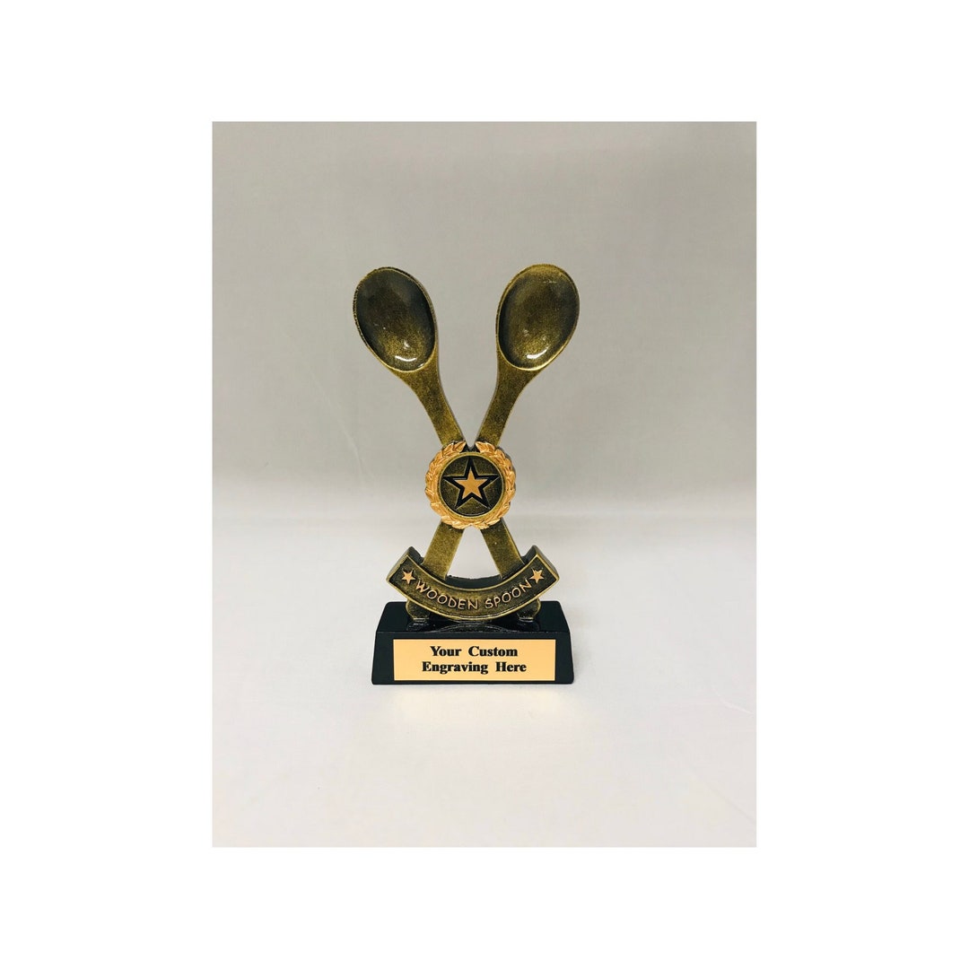 Wooden Spoon Trophy / Wooden Spoon Award / Wood Spoon Gift - Etsy
