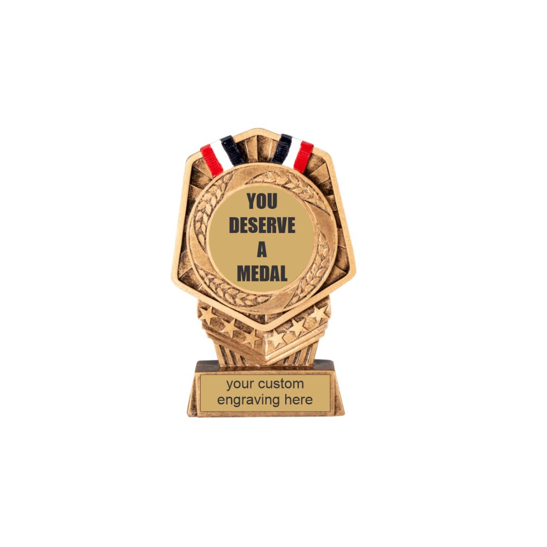 You Deserve a Medal Star Award / Personalized Mini Star / Custom Trophy ...