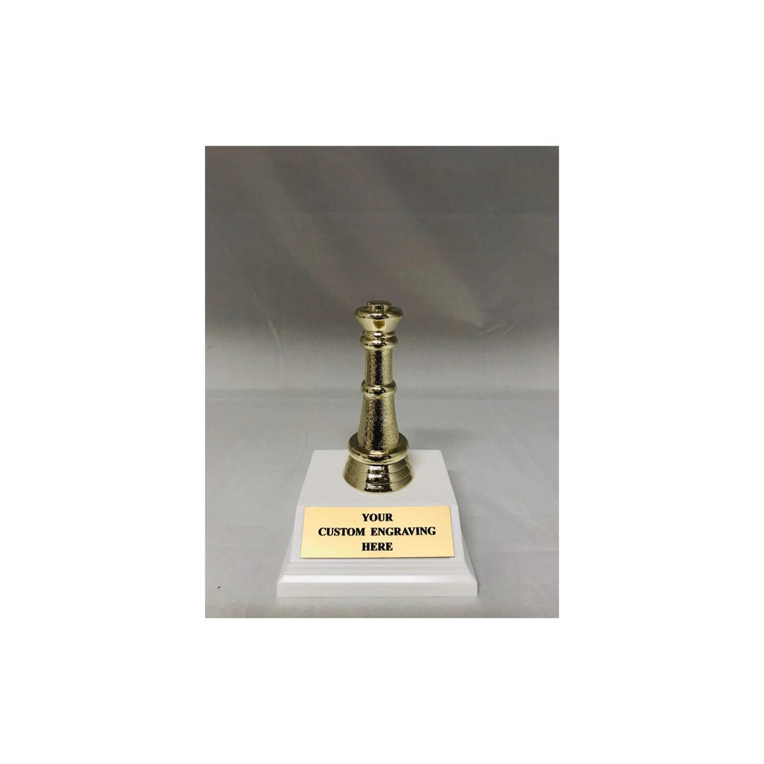 Chess Trophy, Chess Award, Chess Gift, Chess Club Trophy, Personalized ...