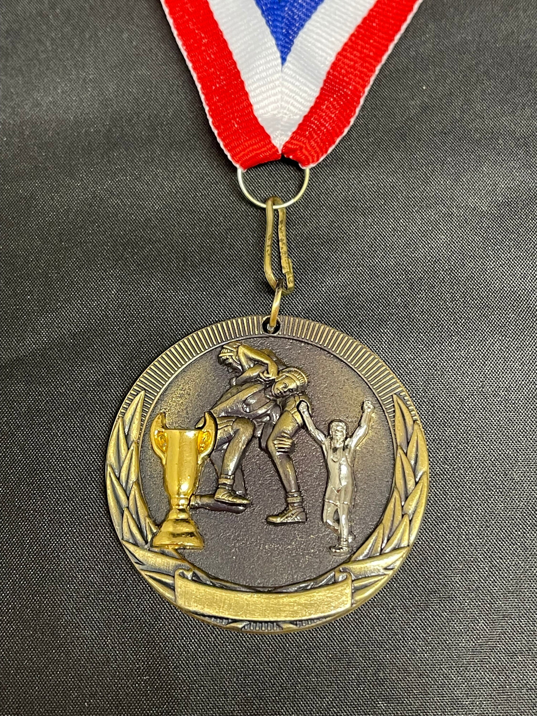 Wrestling Medal / Wrestling / Wrestling Award - Etsy