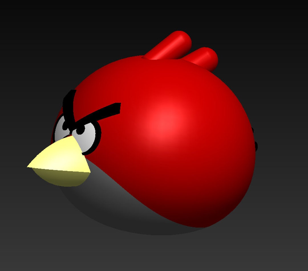 3D Red Angry Bird STL File for 3D Printing, Figurines - Etsy Canada