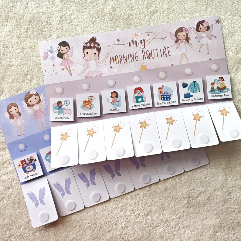 Morning and Evening Routine Flip Chart for Kids - Bedtime Routine Chart ...