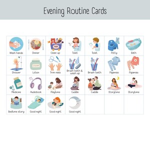Morning and Evening Routine Flip Chart for Kids - Bedtime Routine Chart ...