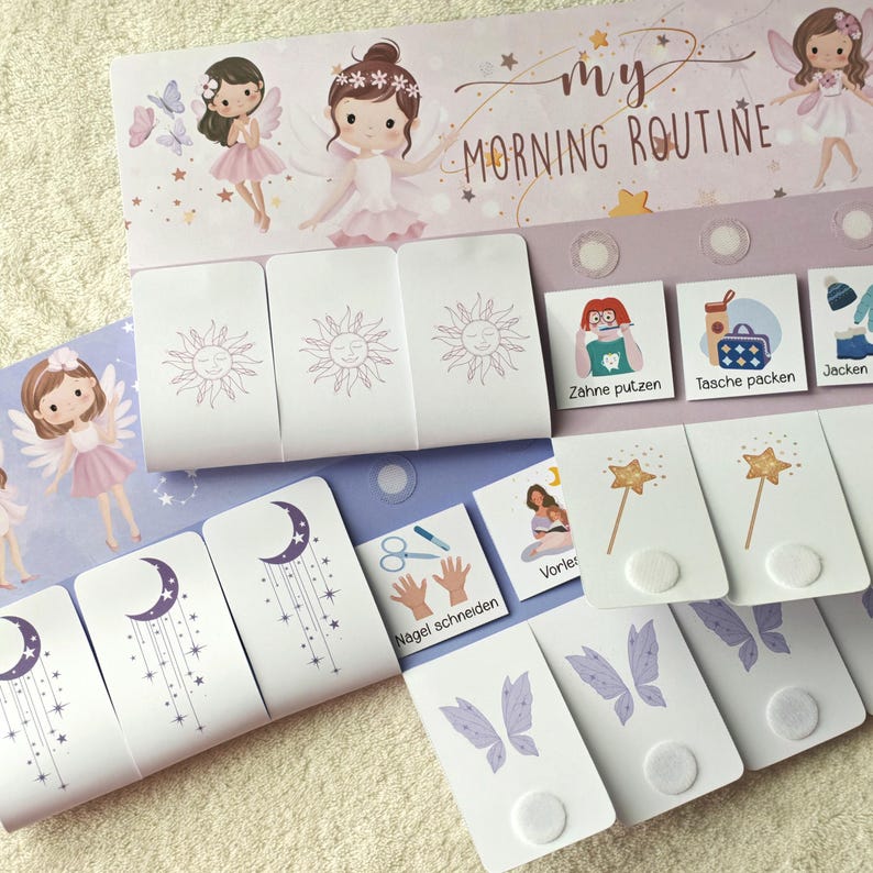 Morning and Evening Routine Flip Chart for Kids - Bedtime Routine Chart ...