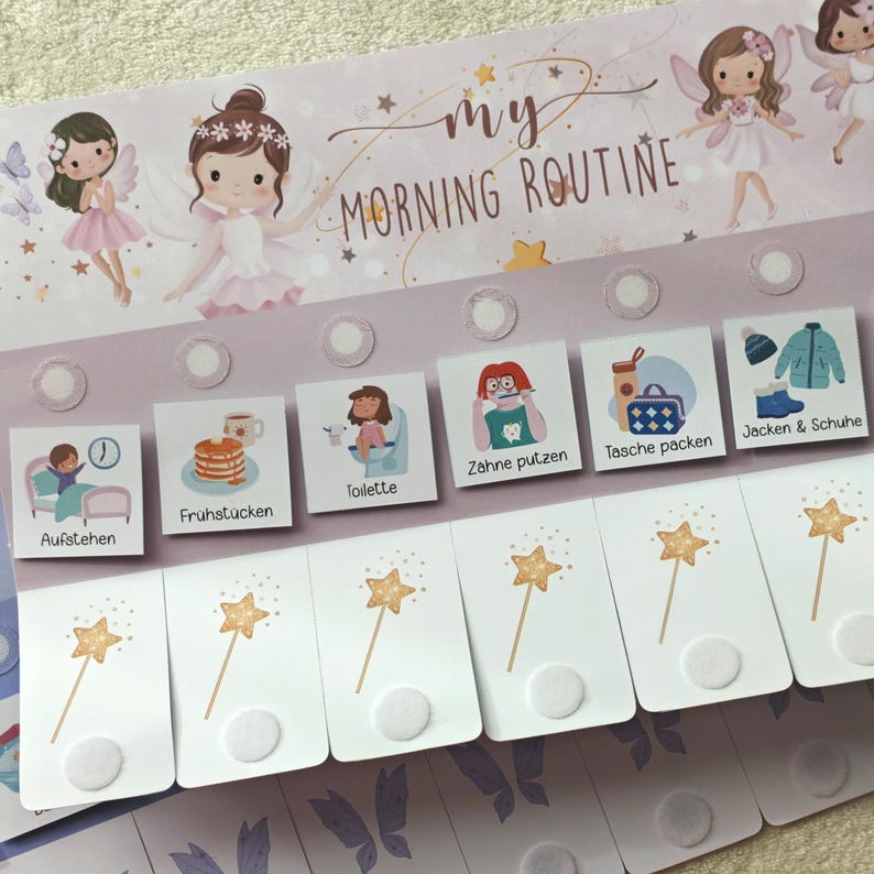 Morning and Evening Routine Flip Chart for Kids - Bedtime Routine Chart ...