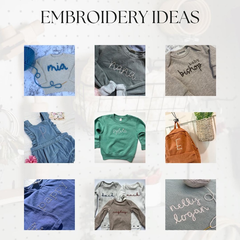 DIY Hand Embroidery Name Kit - Etsy