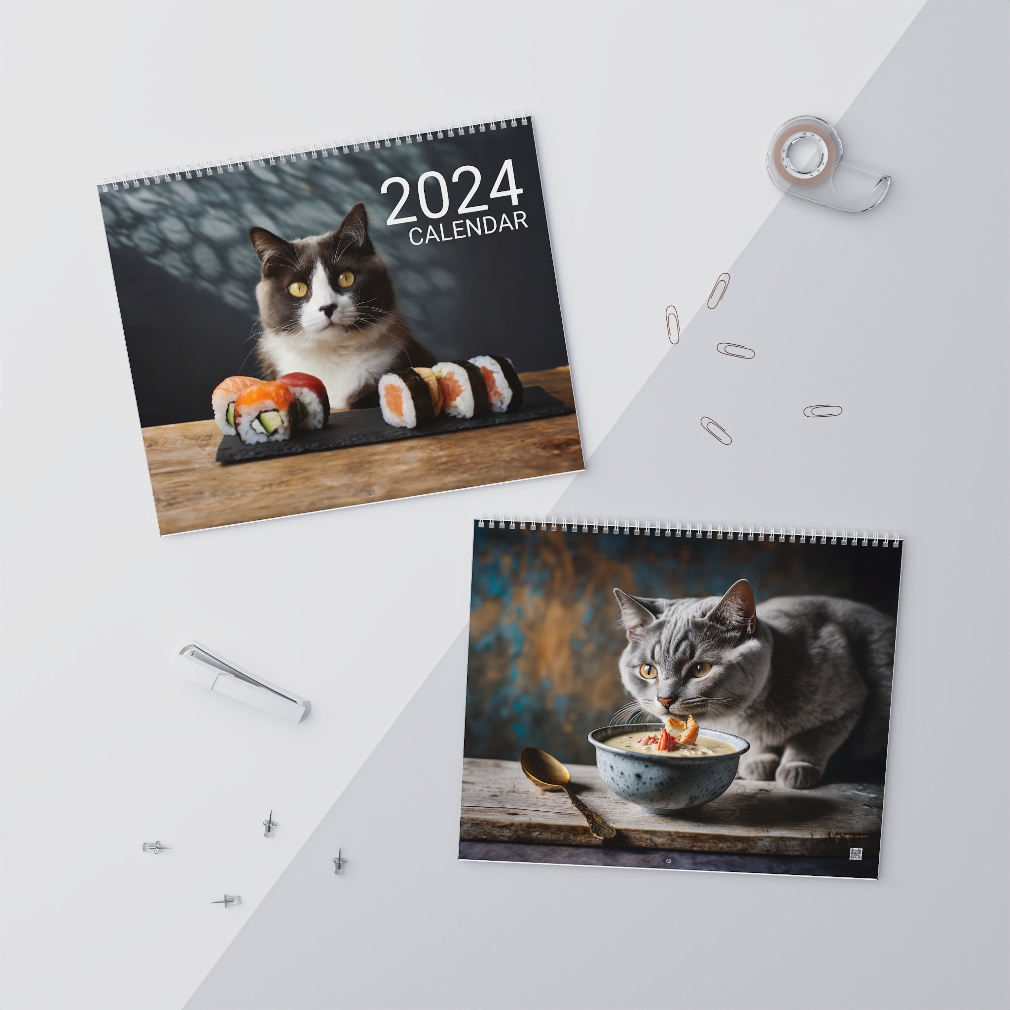 Hungry Kitty Kitchen Wall Calendars (2024) sold by Lauraine-Ditch | SKU ...