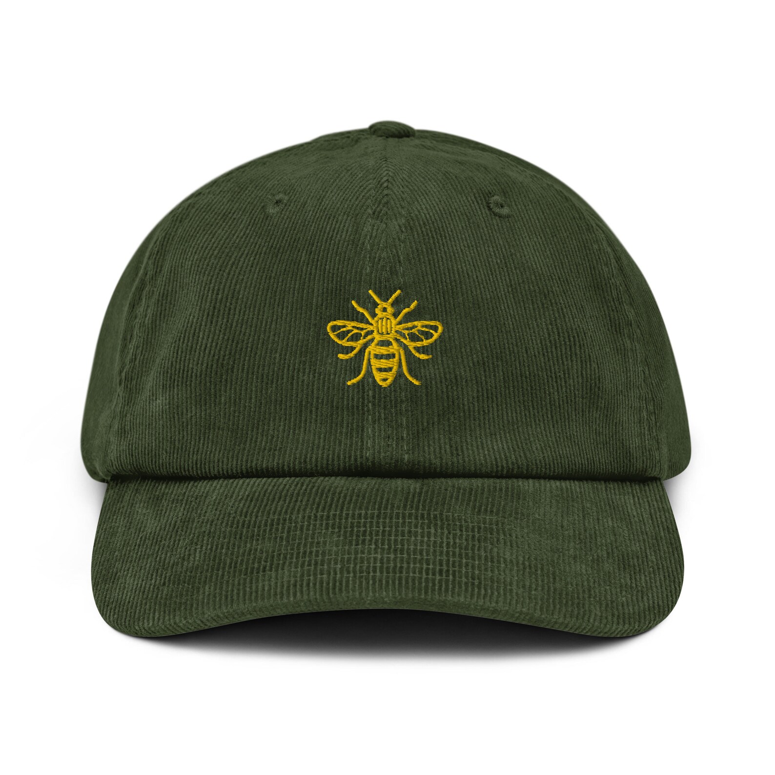 Manchester Bee Corduroy Cap Embroidered Worker Bee Logo - Etsy