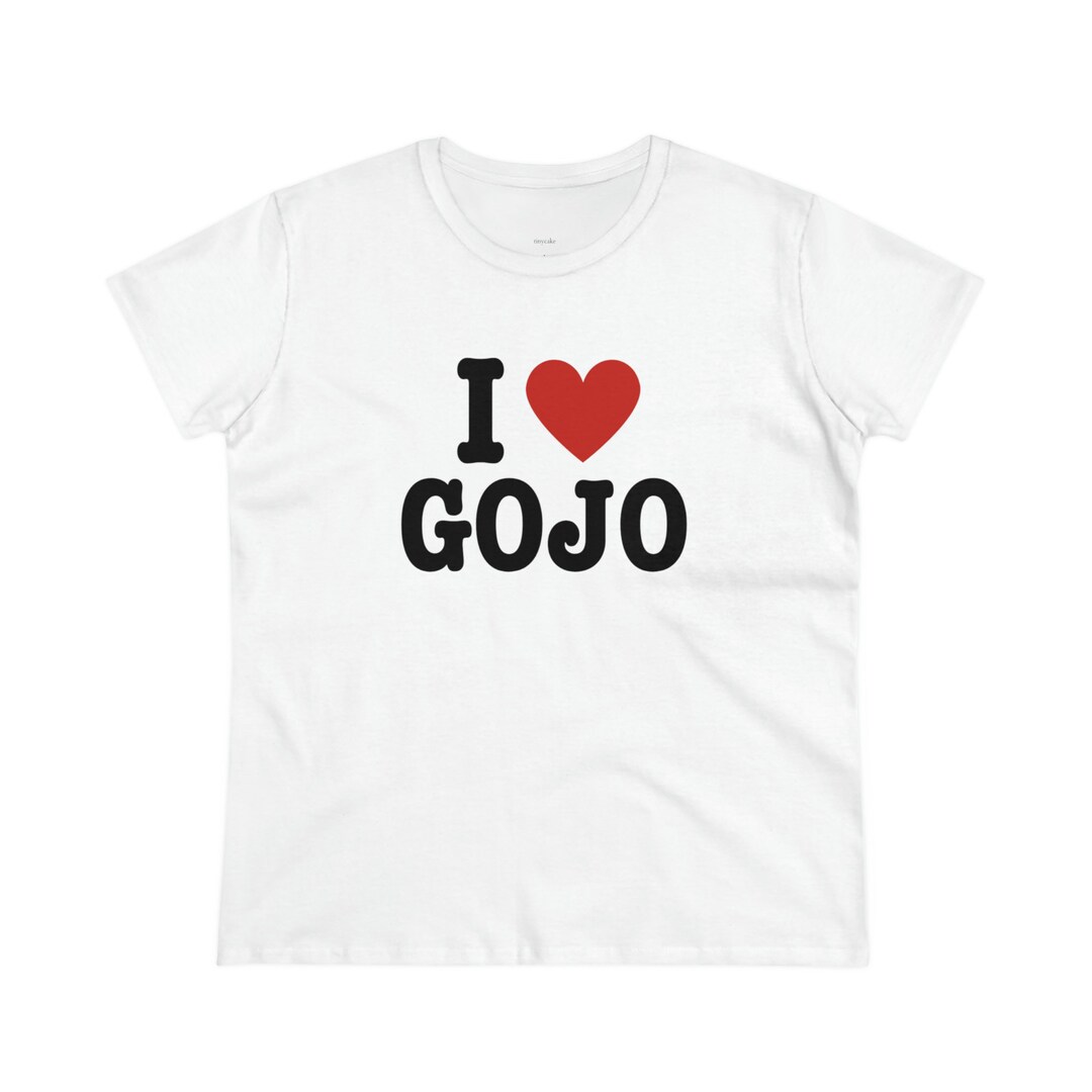 I Love Gojo Baby Tee / I Heart Gojo T-shirt / Jujutsu Kaisen T-shirt - Etsy