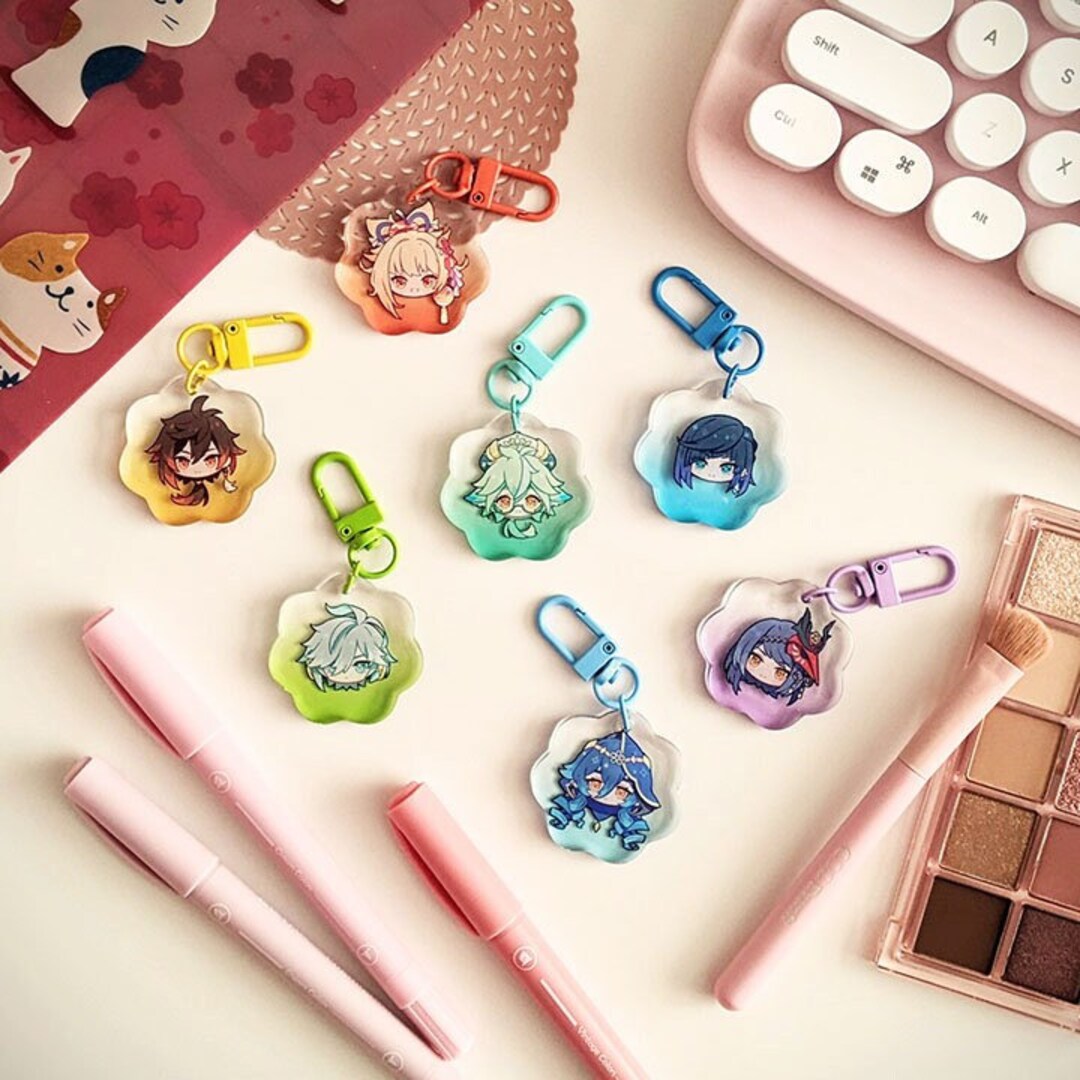 Collection 1: Mini Genshin Flower Charms - Etsy