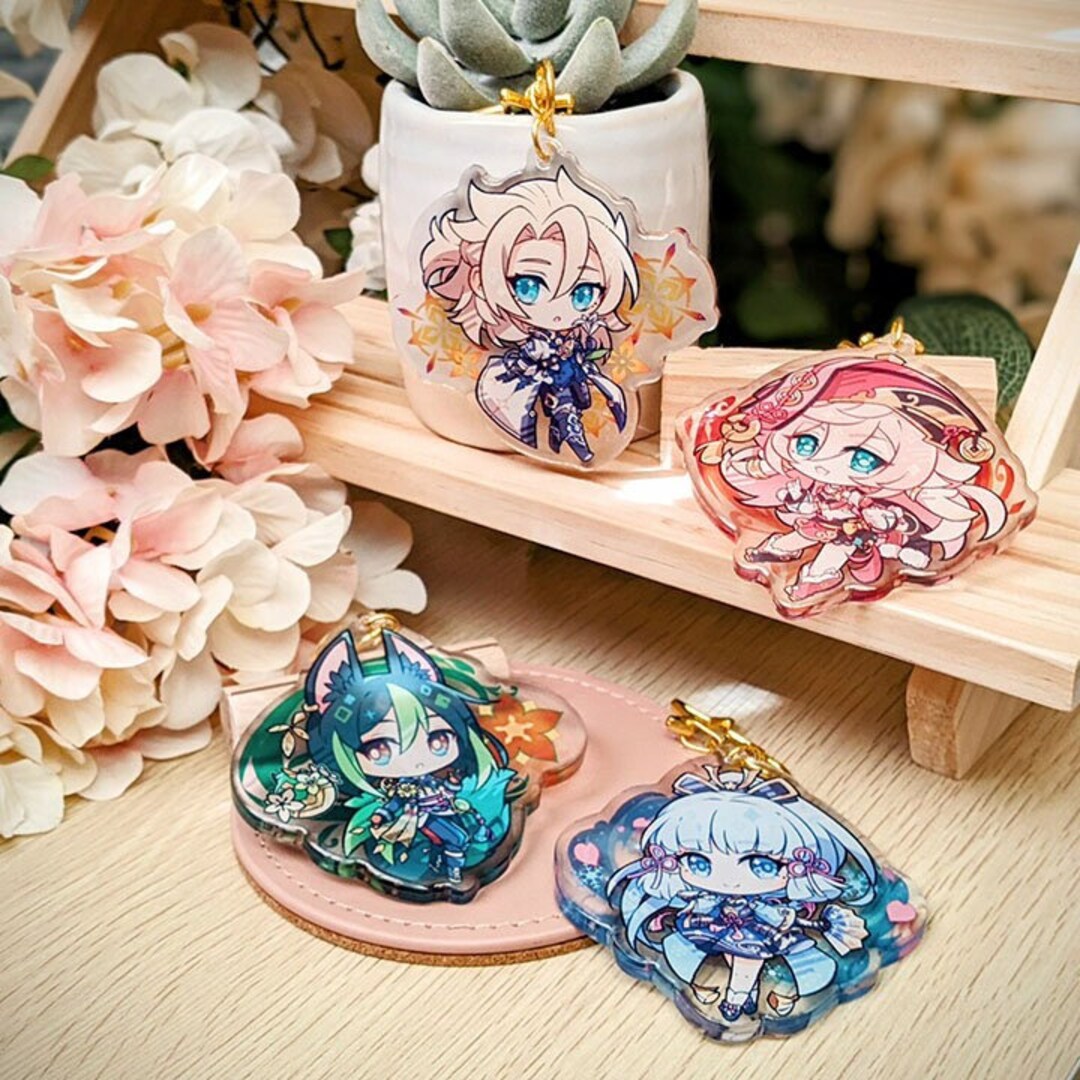 Genshin Impact Chibi Charms - Etsy Australia