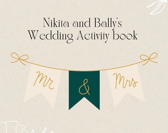 Kid's Wedding Activity Book - Etsy