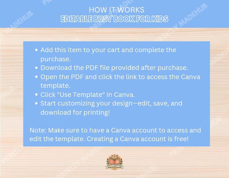 Ready-to-print Busy Book Pages: Canva Editable Templates Busy Book ...