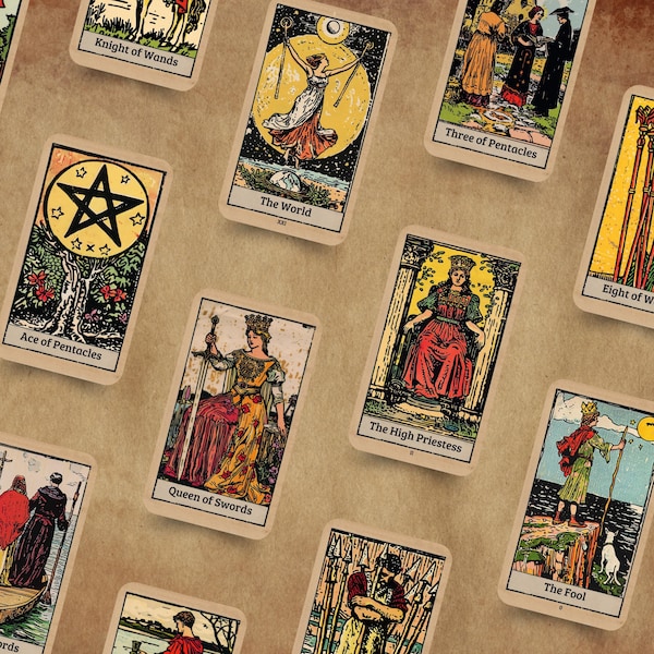 Antique Vintage Tarot Cards - Etsy