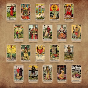 Vintage Tarot Cards, Vintage Tarot Deck, Old Tarot Deck, Old Tarot Cards, Antique Looking Tarot ...