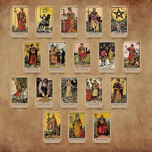 Traditional RWS Tarot Cards, Vintage Tarot Deck, Antique Oracle Cards ...
