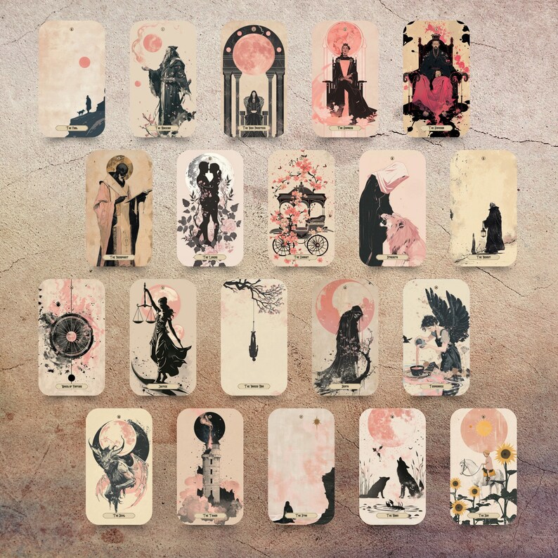 Modern Tarot Deck, Contemporary Tarot Cards, Tarot With Guidebook, 78 ...