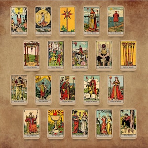 Vintage Tarot Cards, Vintage Tarot Deck, Old Tarot Deck, Old Tarot Cards, Antique Looking Tarot ...