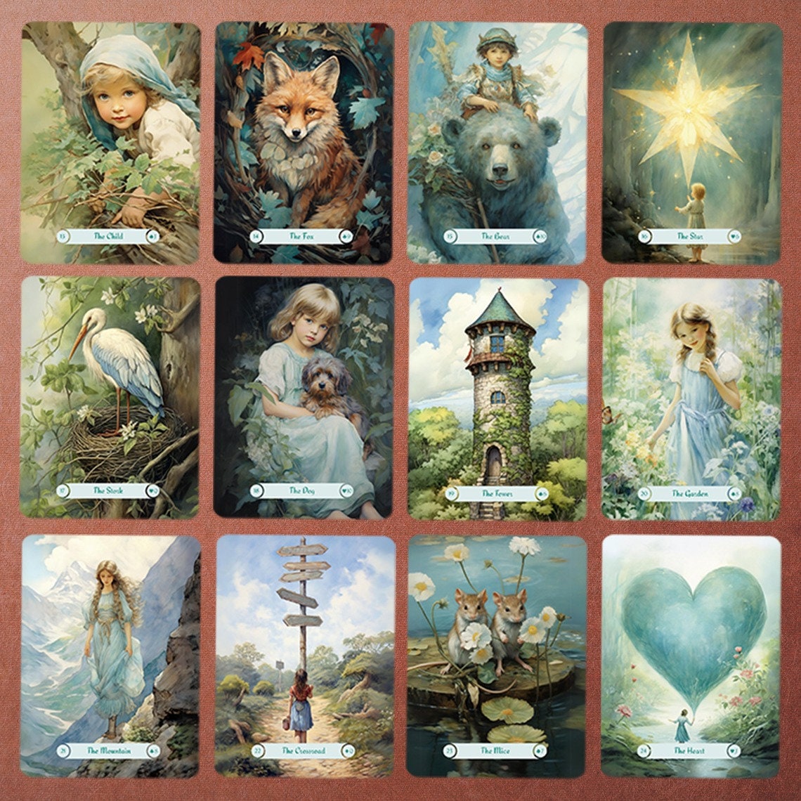 Lenormand Deck, Fortune Telling Card, Lenormand Cards With Guide Book ...