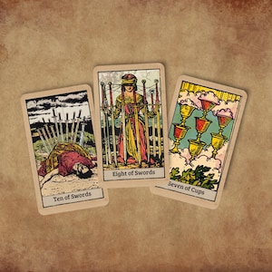Vintage Tarot Cards, Vintage Tarot Deck, Old Tarot Deck, Old Tarot Cards, Antique Looking Tarot ...