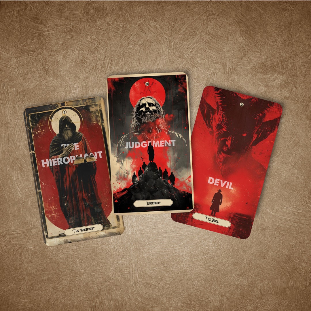 Movie Poster Tarot Deck, Vintage Tarot Cards, Tarot With Guidebook, 78 ...