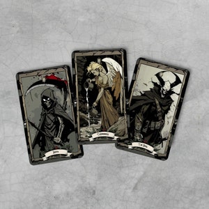 Medieval Gothic Tarot Deck, Post-apocalyptic Tarot Cards, Dark Tarot ...