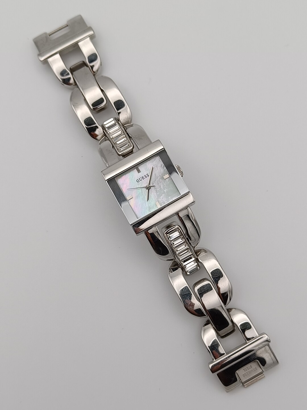 Vintage Square Pearl Dial Guess Watch - Etsy