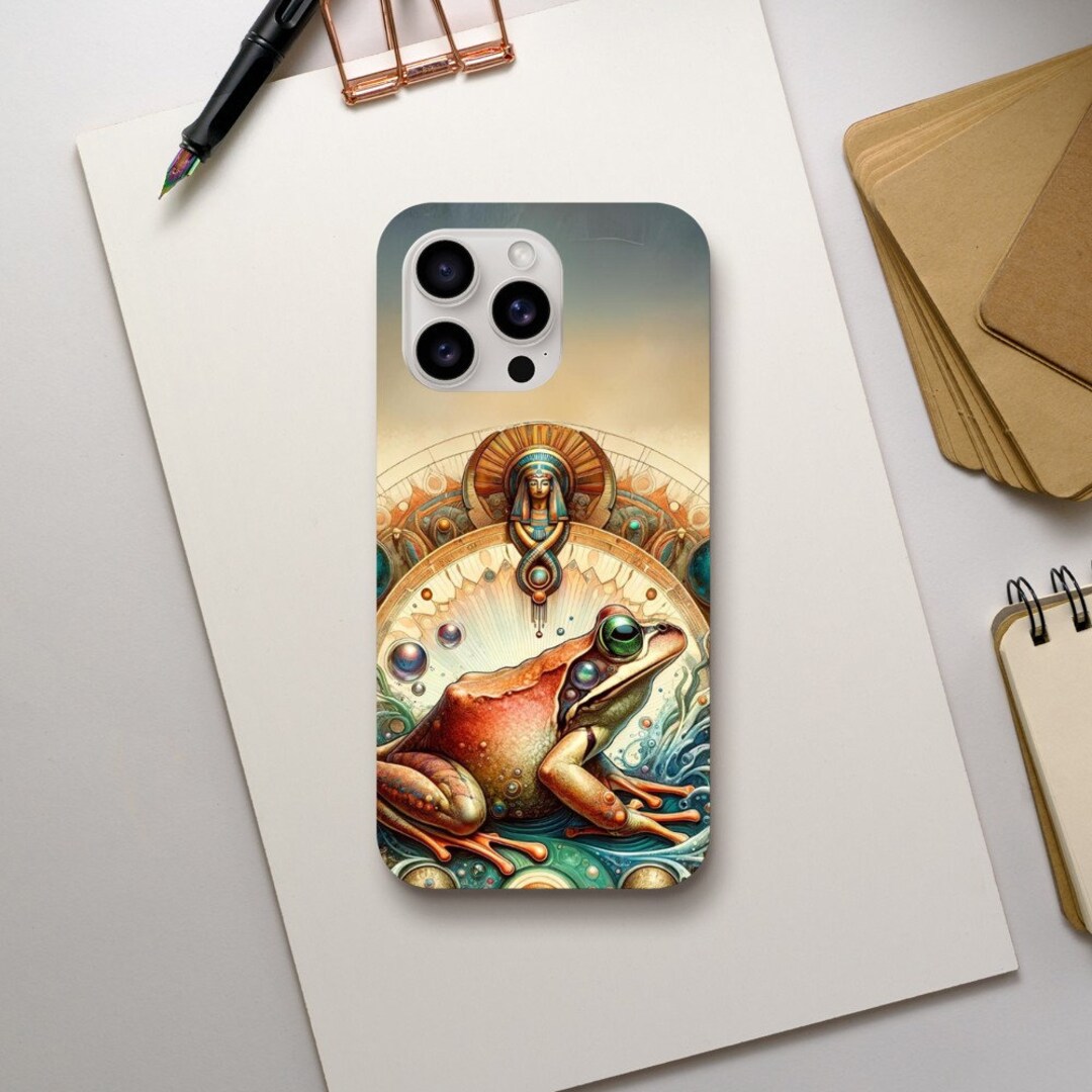 Frog, Symbolizing Fertility, Rebirth, and Renewal, Tough Phone Case ...