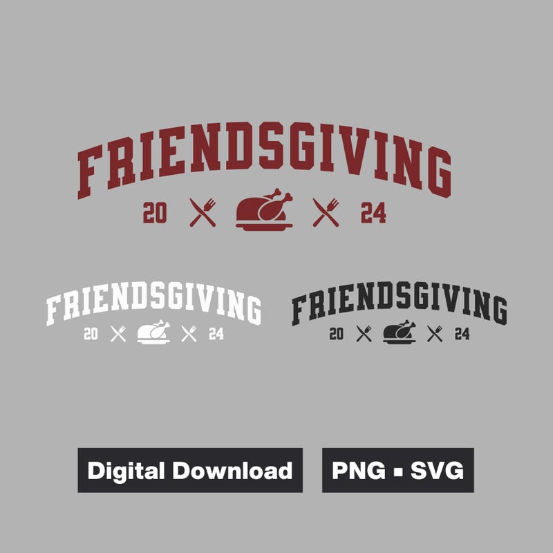 Friendsgiving Svg - Etsy