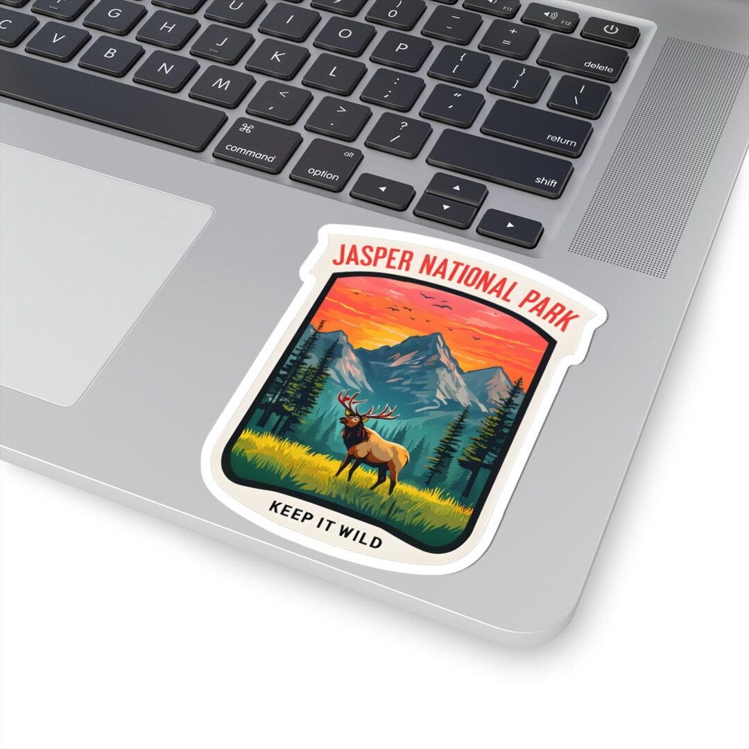 Jasper National Park Nature Kiss-cut Stickers, Adventure Decor, Outdoor ...