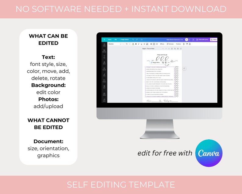 Fairy First Birthday Invitation Template | Birthday Card | One Year ...