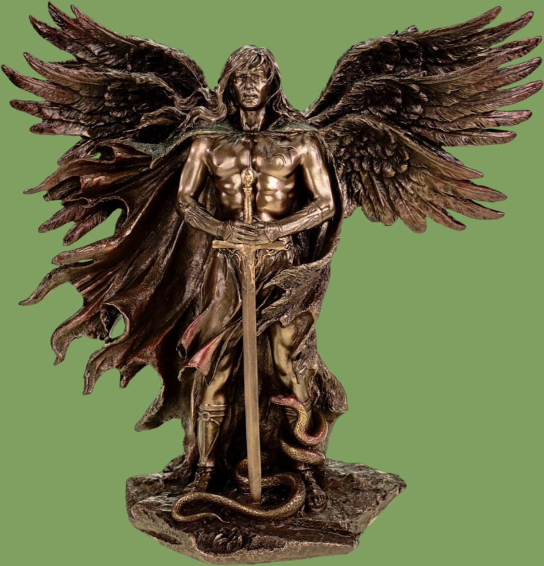 Ancient Sculpture: Archangel Metatron Figurine With 6 Blades in ...