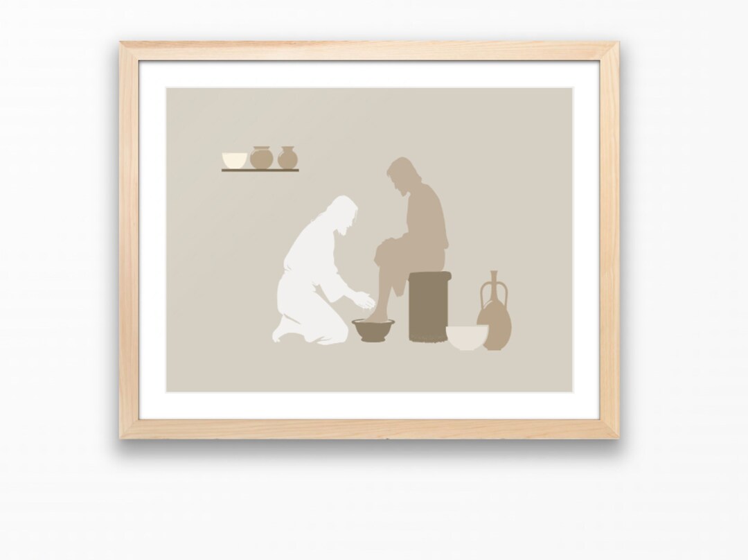 The Servant King: Jesus Washing the Disciples' Feet|| DIGITAL DOWNLOAD ...