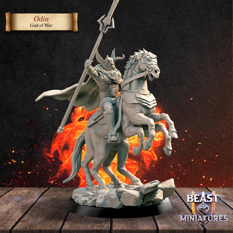 Odin and Sleipnir | Beast Miniatures | Norse Gods | Valhalla | Altar ...