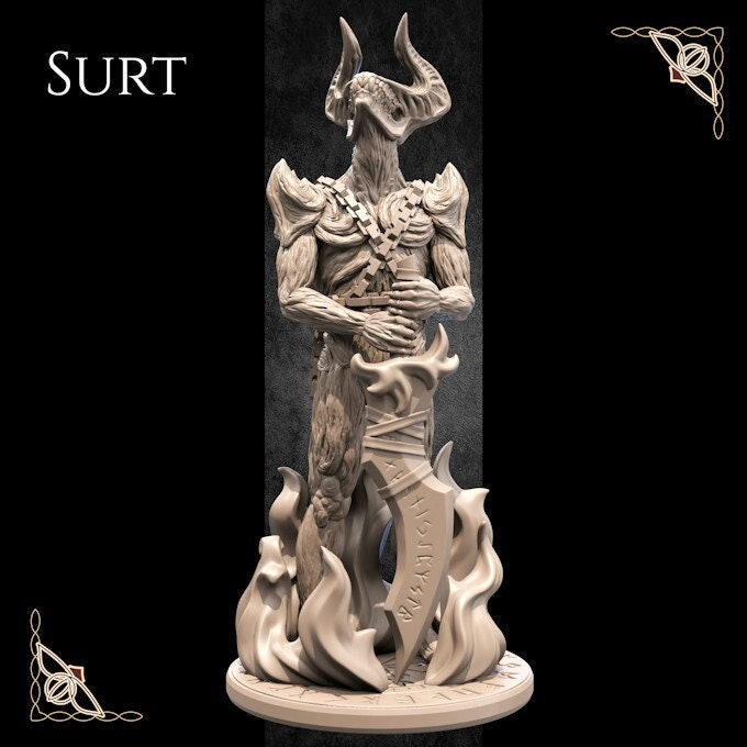 Surt | Surtr | Beast Miniatures | Norse Gods | Valhalla | Altar Piece ...