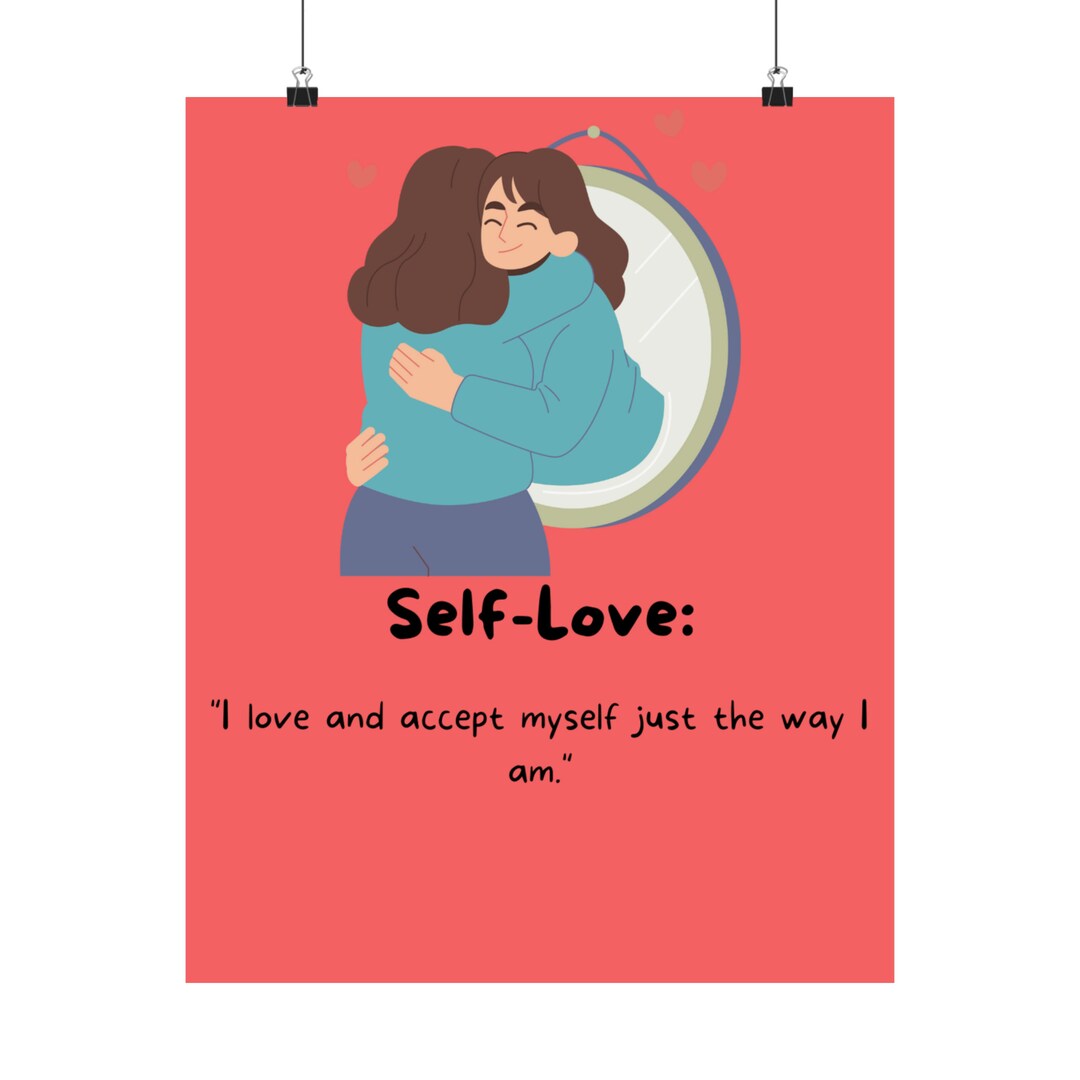 Printable Self-love Affirmation Poster: Nurture Your Inner Glow for a ...