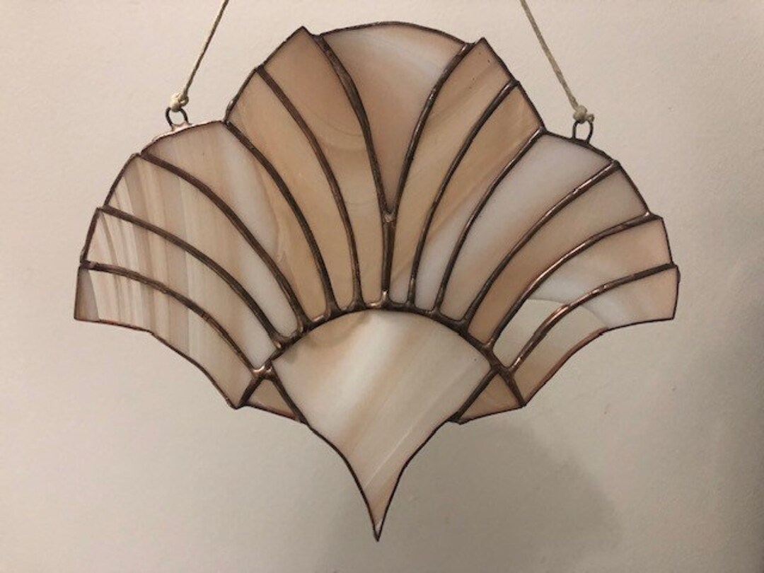 Art Deco Shell Fan Stained Glass - Etsy