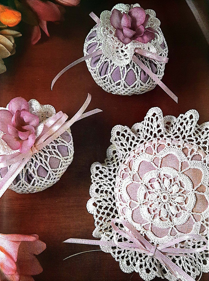 PDF CROCHET PATTERN: 1986 Scented Sachets Crochet Pattern, Vintage ...