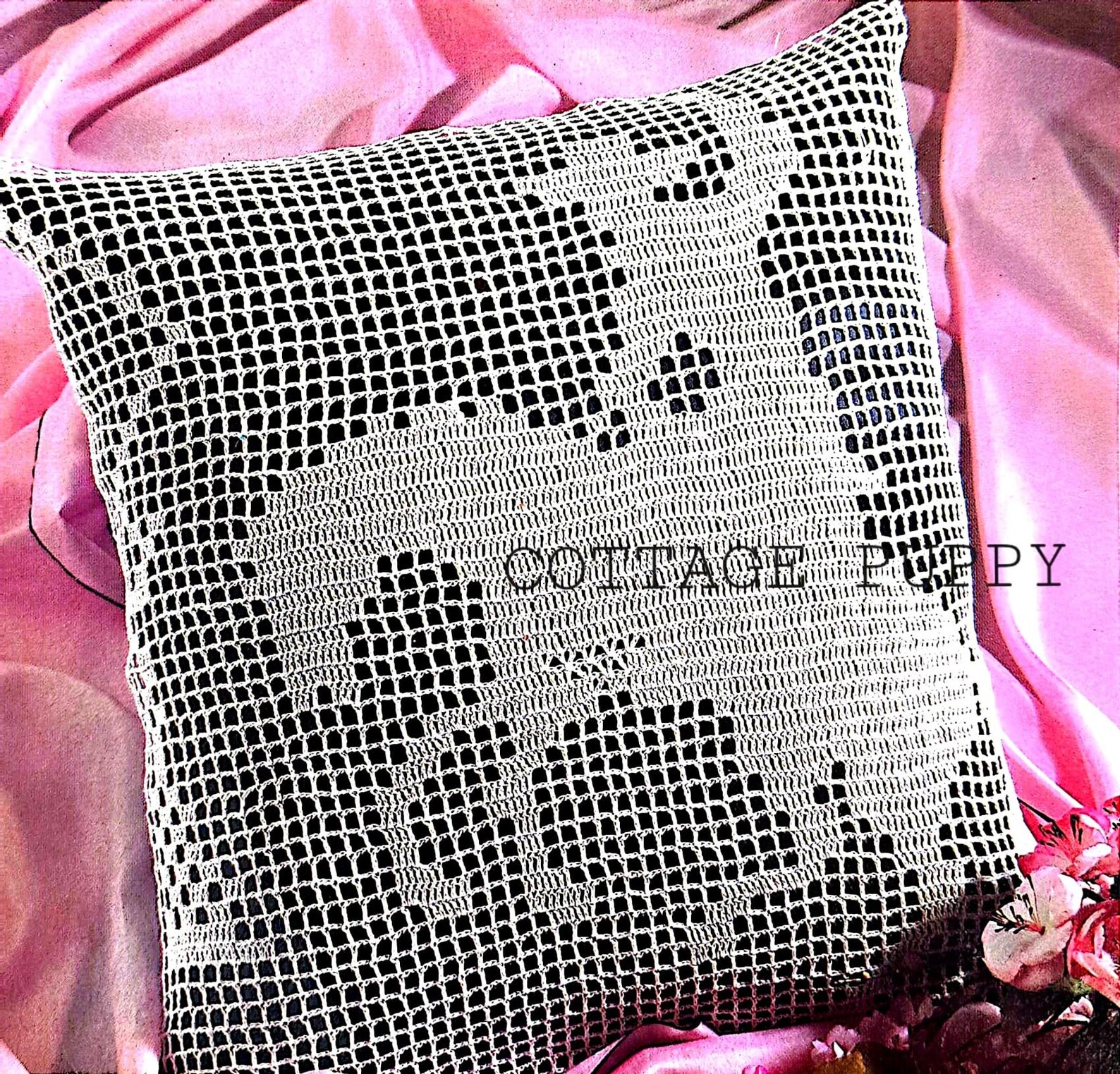 PDF CROCHET PATTERN: 1990 Rodeo Cowboy Pillow Crochet Pattern, Vintage ...